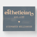 Personalized Esthetician Cosmetologist Beautician Wooden Box Sign | Zazzle