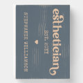 Personalized Esthetician Cosmetologist Beautician Wooden Box Sign | Zazzle