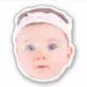 Personalized Face Photo Stickers, Custom Face Sticker | Zazzle