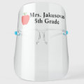 Personalized Face Shield Teacher Face Mask | Zazzle