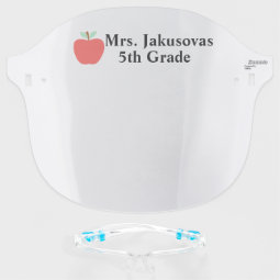 Personalized Face Shield Teacher Face Mask | Zazzle
