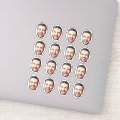Personalized Face Stickers Custom 16 Photo Face | Zazzle