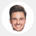Personalized Face Stickers Photo Custom Face | Zazzle