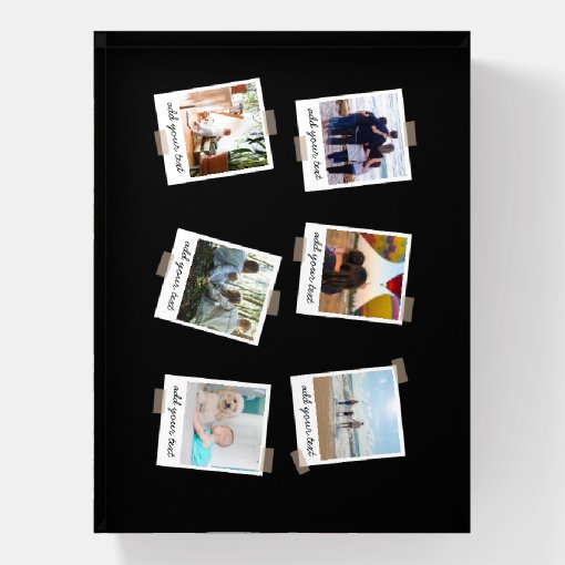 Personalized Family 6 Photo Custom Collage Paperweight | Zazzle