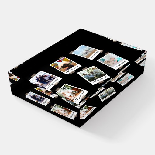 Personalized Family 6 Photo Custom Collage Paperweight | Zazzle