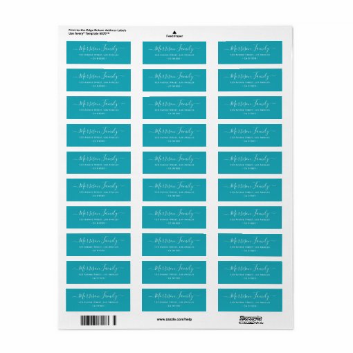 personalized family address label | Zazzle