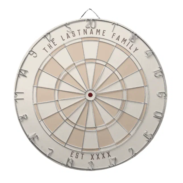 Personalized Family Established Year Custom Colors Dart Board | Zazzle