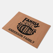Personalized Family,Fall, Football Door Mat | Zazzle