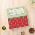 Personalized Family Holiday Recipe Binder | Zazzle