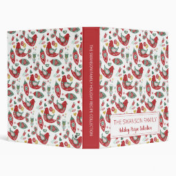 Personalized Family Holiday Recipe Binder | Zazzle