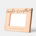 Personalized Family is Everything Engraved Frames | Zazzle