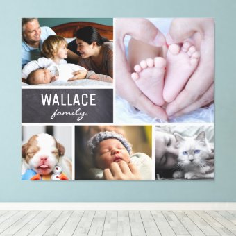 Personalized Family Name, big family Canvas Print | Zazzle