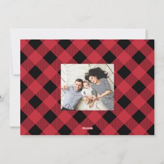 Personalized Family Name Holiday Photo Card | Zazzle