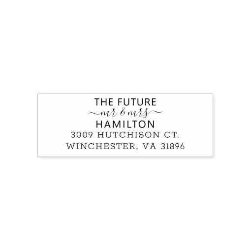 Personalized Family Name Self-inking Stamp | Zazzle