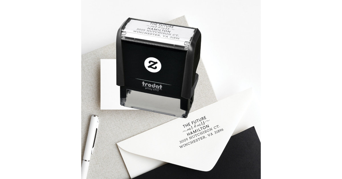 Personalized Family Name Self-inking Stamp | Zazzle