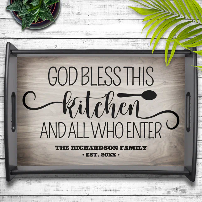 Personalized Family Name Serving Tray | Zazzle