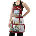 Personalized Family Photo Collage Christmas Apron | Zazzle