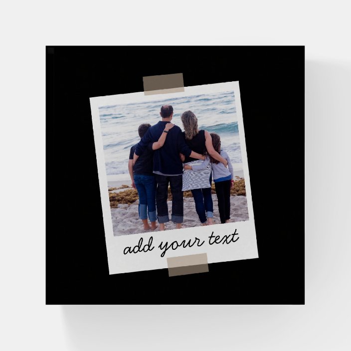 Personalized Family Photo & Custom Text Paperweight | Zazzle.com
