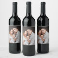 Personalized Family Photo Custom Wine Label | Zazzle