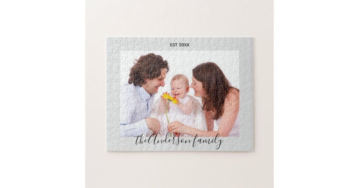 Personalized Family Photo Jigsaw Puzzle | Zazzle