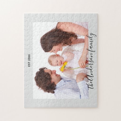 Personalized Family Photo Jigsaw Puzzle | Zazzle