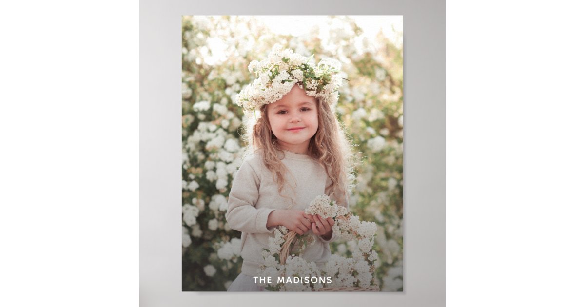 Personalized Family Photo Poster | Zazzle