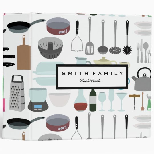 Personalized Family Recipe Cookbook 3 Ring Binder | Zazzle.com