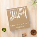 Personalized Family Recipe Cookbook 3 Ring Binder | Zazzle