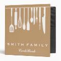 Personalized Family Recipe Cookbook 3 Ring Binder | Zazzle