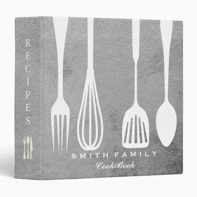 Personalized Family Recipe Cookbook 3 Ring Binder | Zazzle