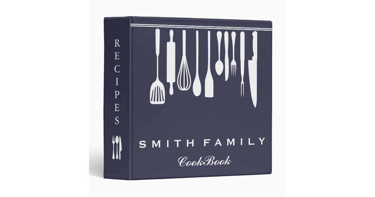 Personalized Family Recipe Cookbook Binder | Zazzle