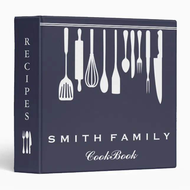 Personalized Family Recipe Cookbook Binder | Zazzle