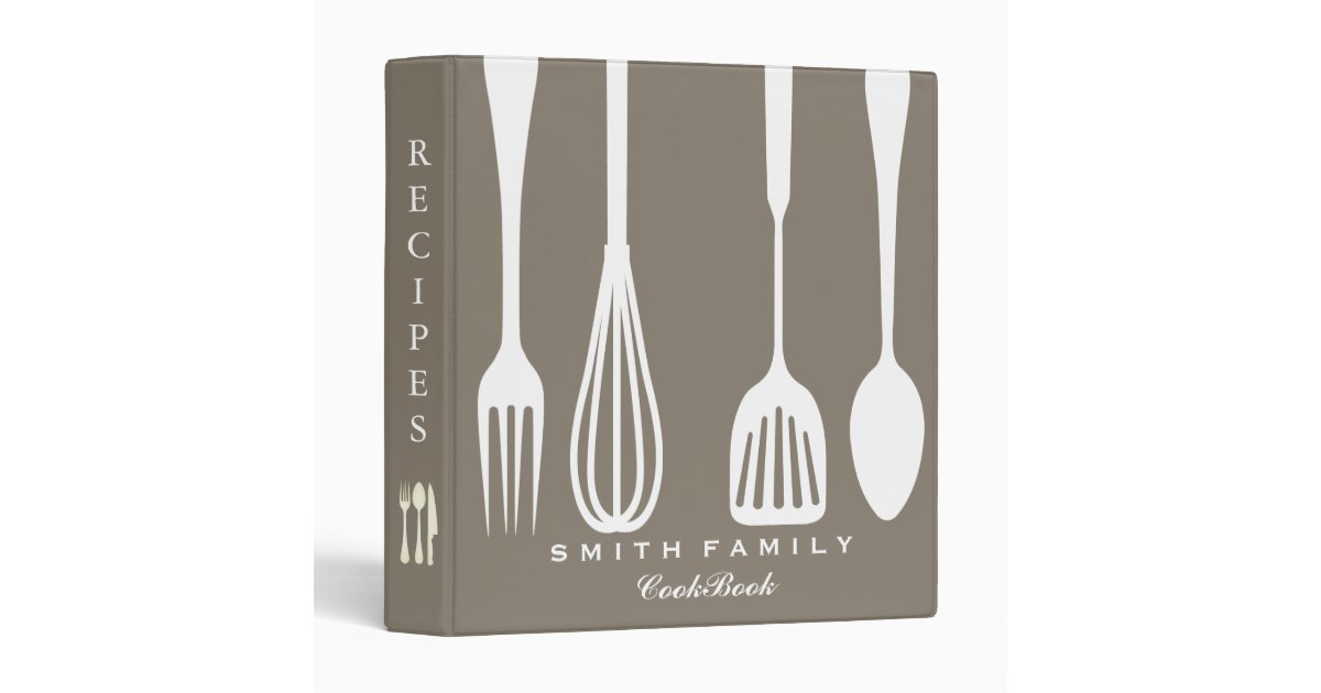 Personalized Family Recipe Cookbook Binder | Zazzle