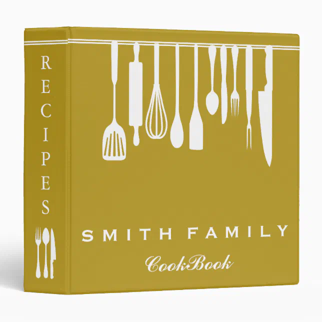 Personalized Family Recipe Cookbook Binder | Zazzle