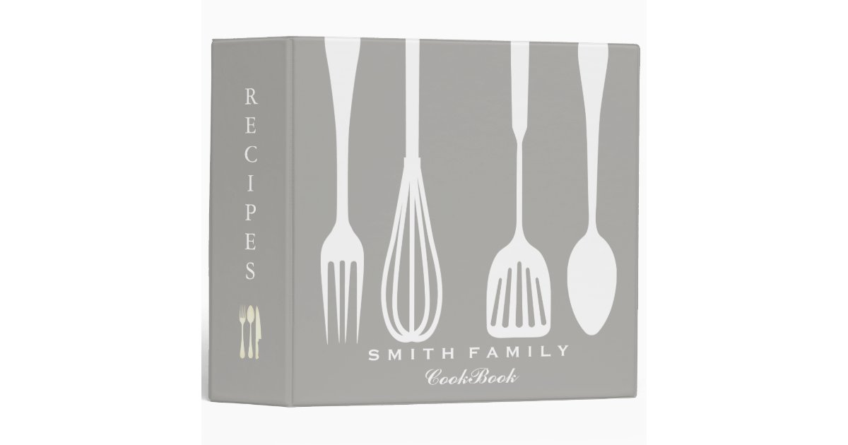 Personalized Family Recipe Cookbook Binder | Zazzle