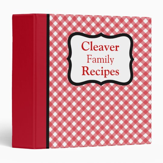 Personalized Family Recipe Cookbook Binder Gift | Zazzle.com
