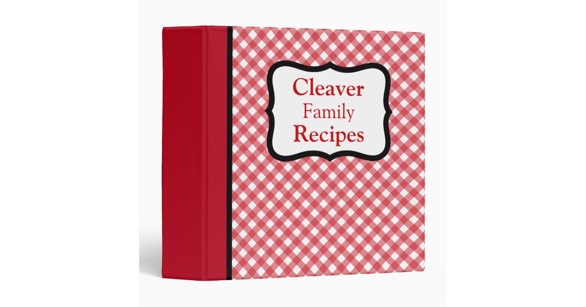 Personalized Family Recipe Cookbook Binder Gift | Zazzle