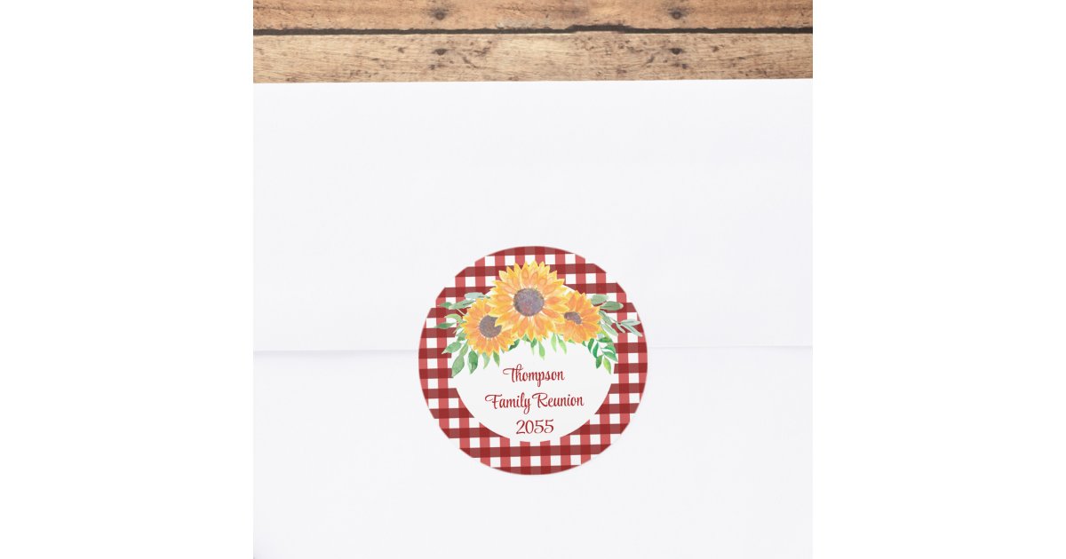 Personalized Family Reunion Classic Round Sticker | Zazzle