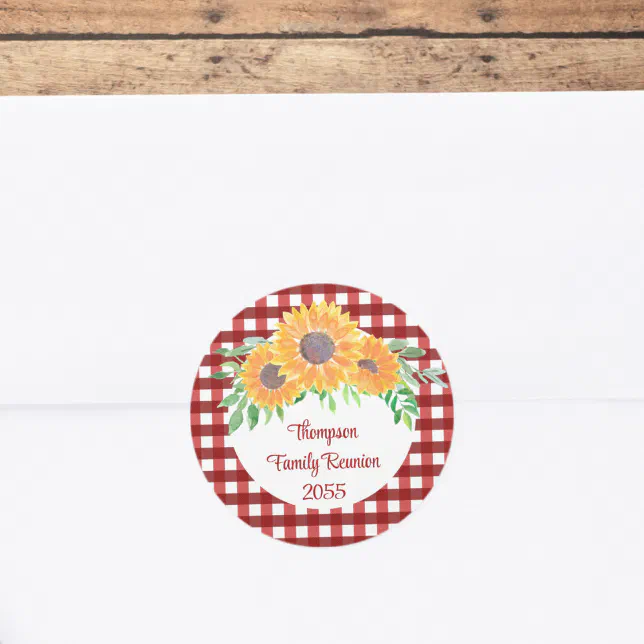 Personalized Family Reunion Classic Round Sticker | Zazzle