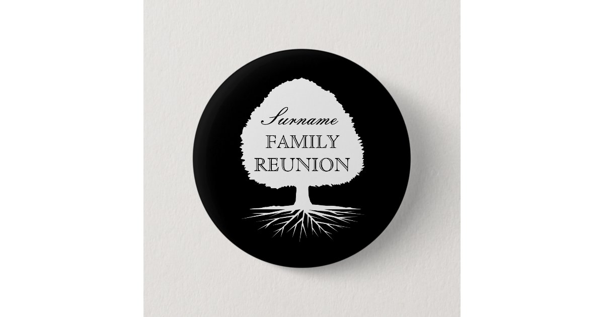 Personalized family reunion family tree buttons | Zazzle