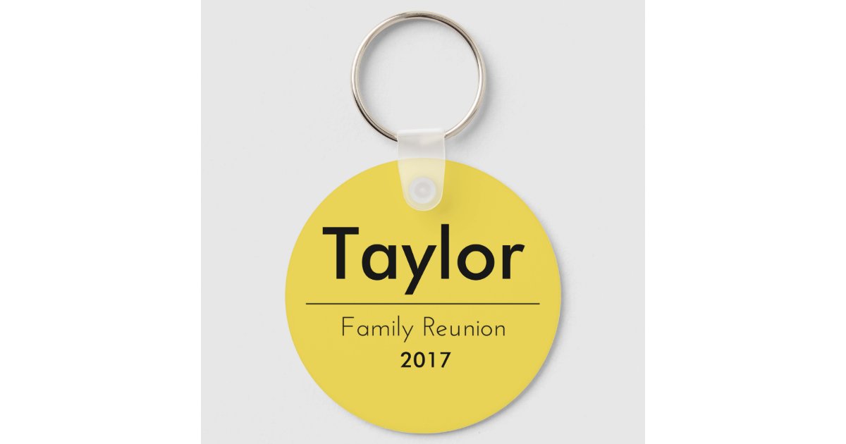 Personalized Family Reunion Keychain | Zazzle