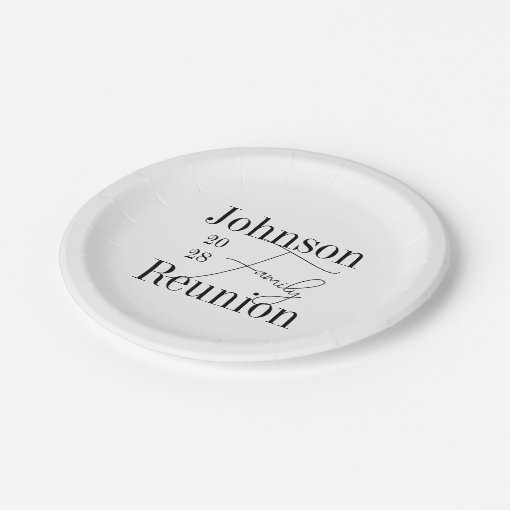 Personalized Family Reunion Party Paper Plates | Zazzle