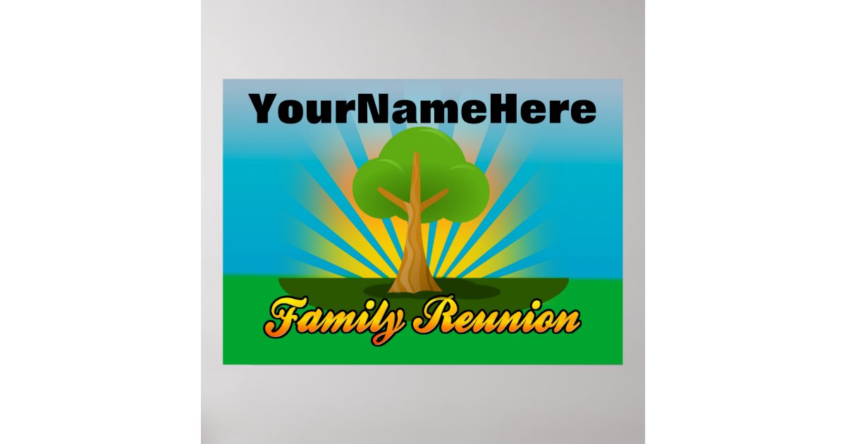 Personalized Family Reunion Sign | Zazzle