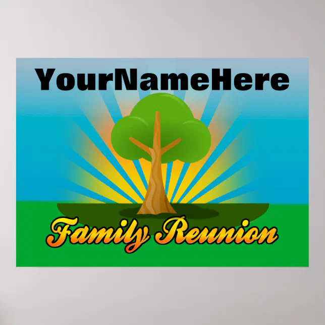 Personalized Family Reunion Sign | Zazzle