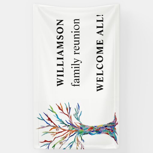 Personalized Family Reunion Welcome Banner | Zazzle