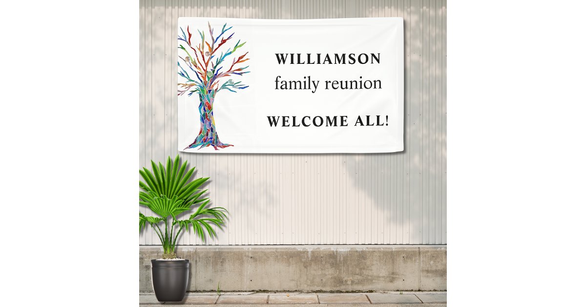 Personalized Family Reunion Welcome Banner | Zazzle
