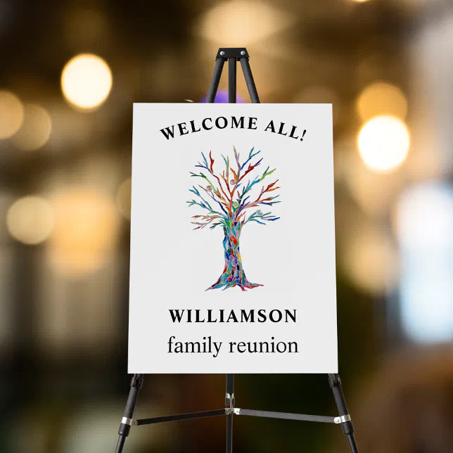 Personalized Family Reunion Welcome Foam Board | Zazzle
