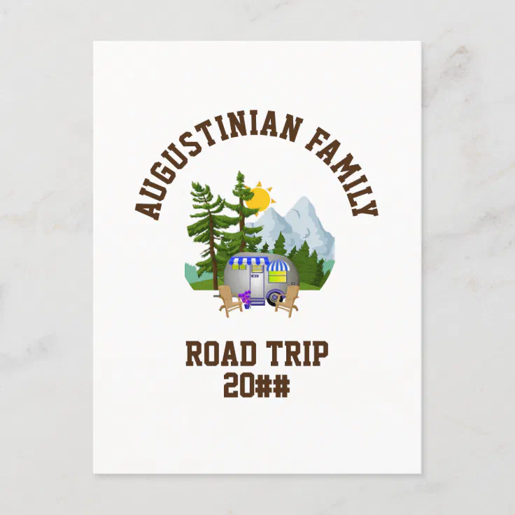 Personalized Family Road Trip Postcard | Zazzle