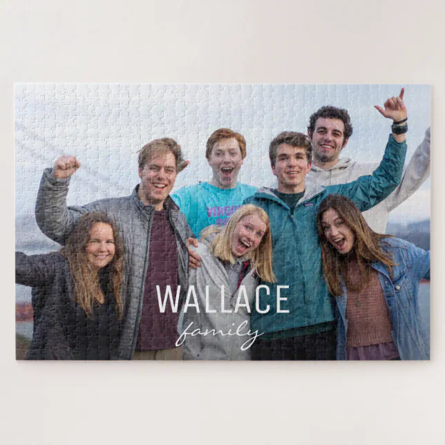 Personalized Family Time Photo Jigsaw Puzzle | Zazzle