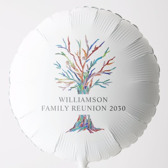 Personalized Family Tree Family Reunion Balloon | Zazzle.com